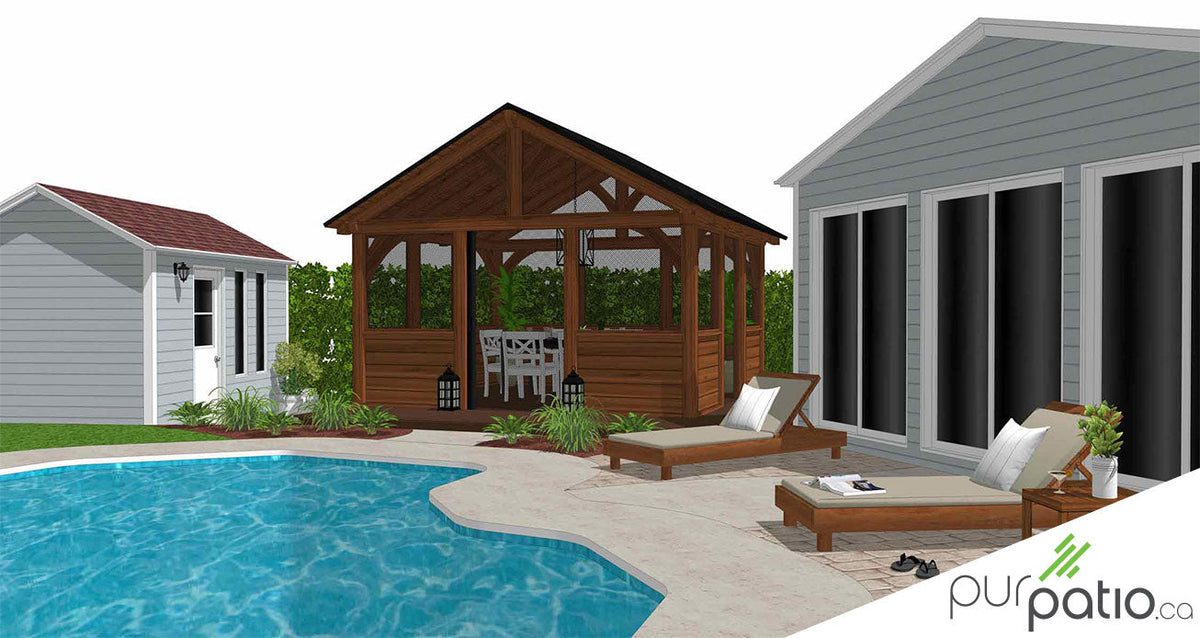 Gazebo en pin Rawdon – PurPatio.ca