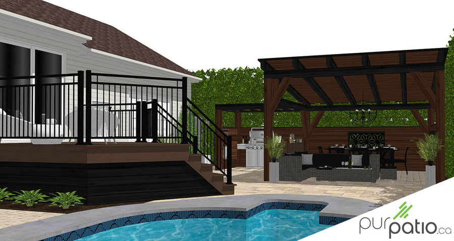 Design de patio 3D | Nos réalisations | Pur Patio – PurPatio.ca