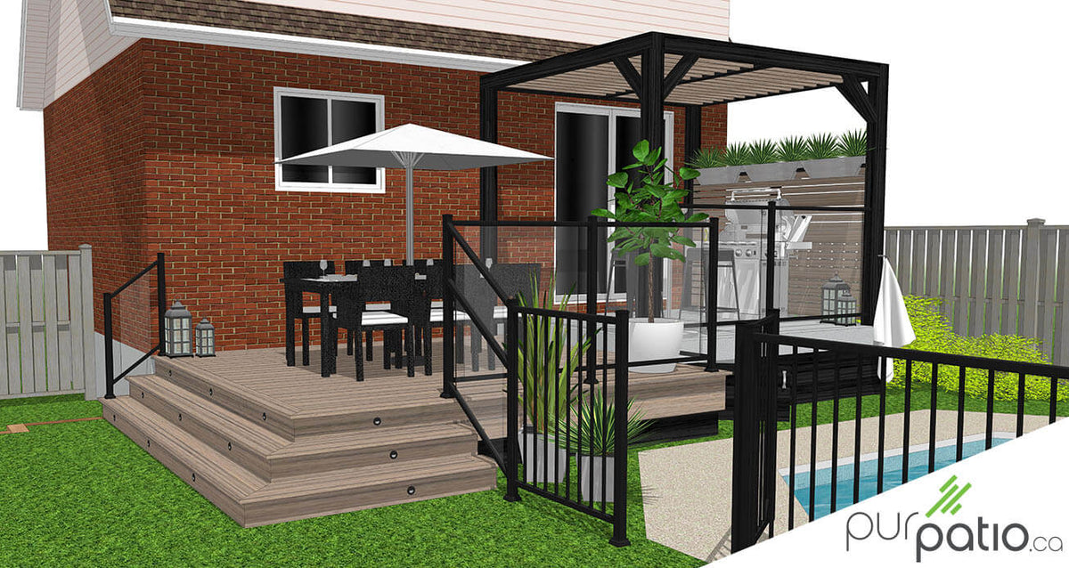 Design de patio 3D | Nos réalisations | Pur Patio – PurPatio.ca