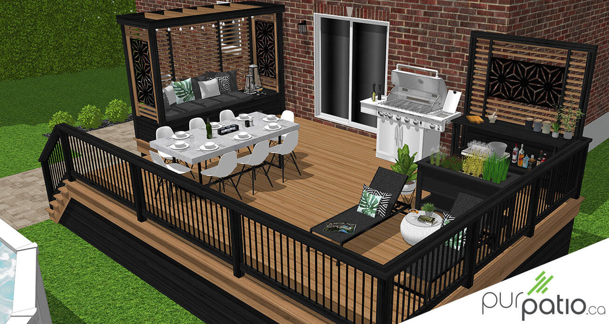 Patio design moderne – PurPatio.ca