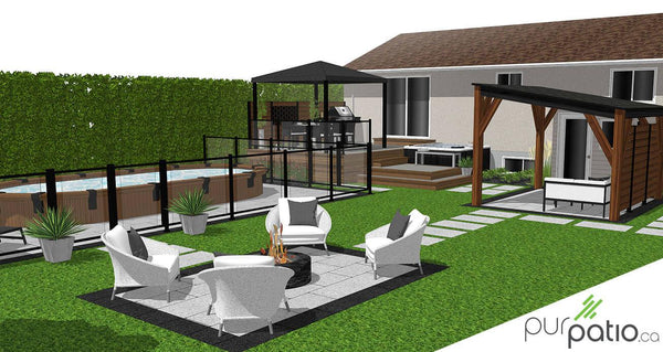Design de patio 3D | Nos réalisations | Pur Patio
