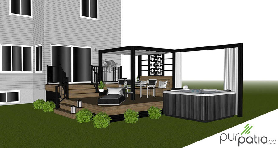 Design de patio 3D | Nos réalisations | Pur Patio