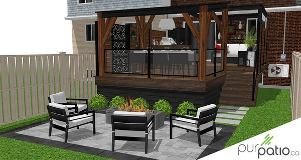 Design de patio 3D | Nos réalisations | Pur Patio – PurPatio.ca