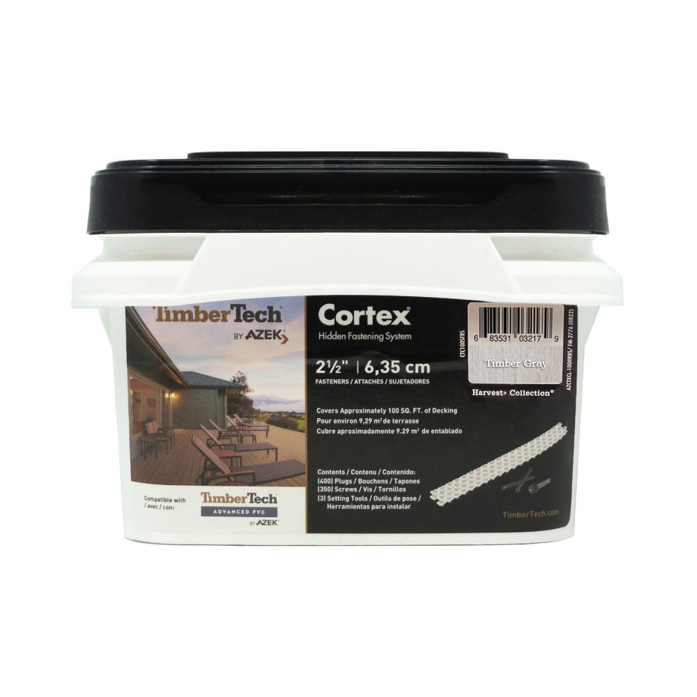 Azek - Vis CORTEX Carbone - Harvest+ Timber Gray - 350 Vis - 400 Cap ...