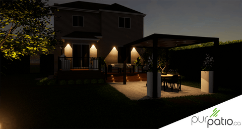 Patio TimberTech Reserve et pergola Toja – PurPatio.ca